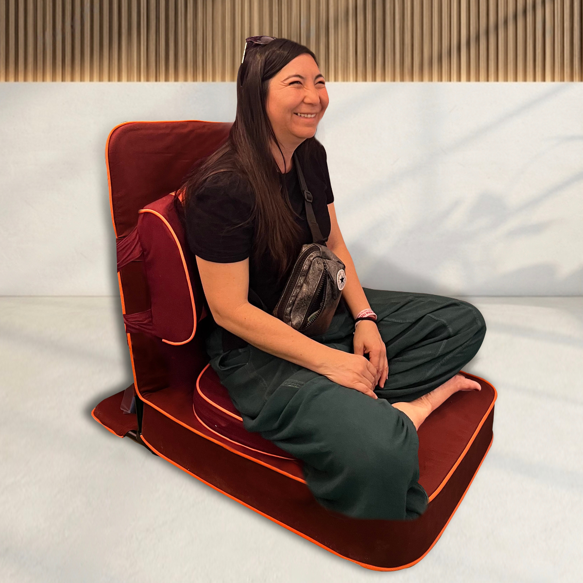 Friends of Meditation Extra Large Relaxing Meditation and Yoga Chair w ...